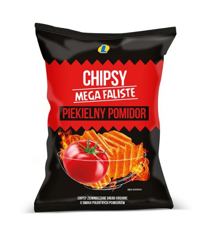 Chipsy Mega Faliste Piekielny Pomidor Lewiatan 140G | Artykuły ...